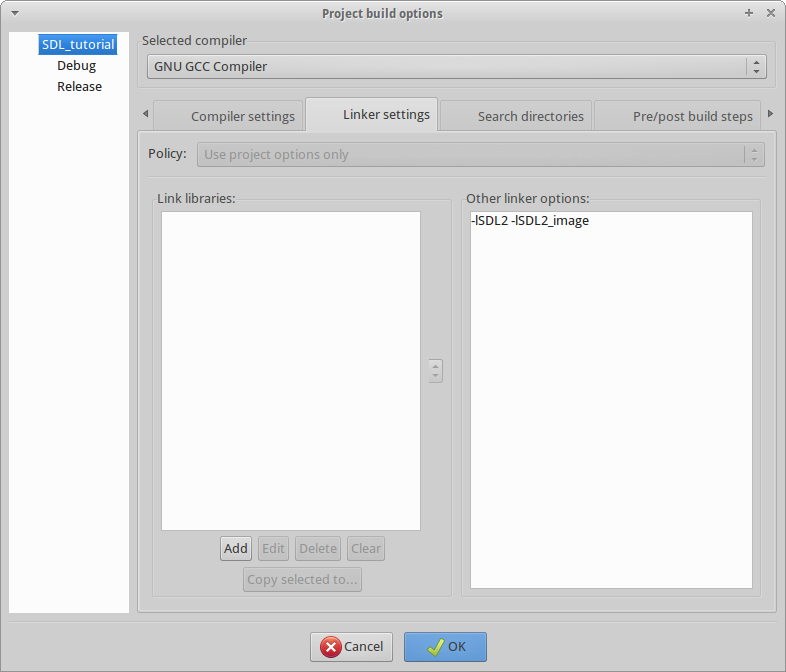 Lazy Foo Productions Setting Up SDL Extension Libraries On Code